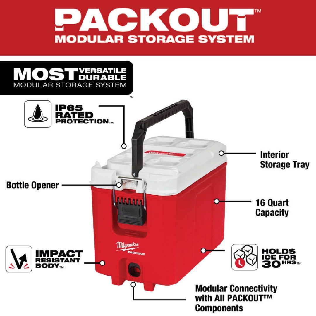 Packout Cooler Compacto 15L 16QT 48-22-8460 Milwaukee
