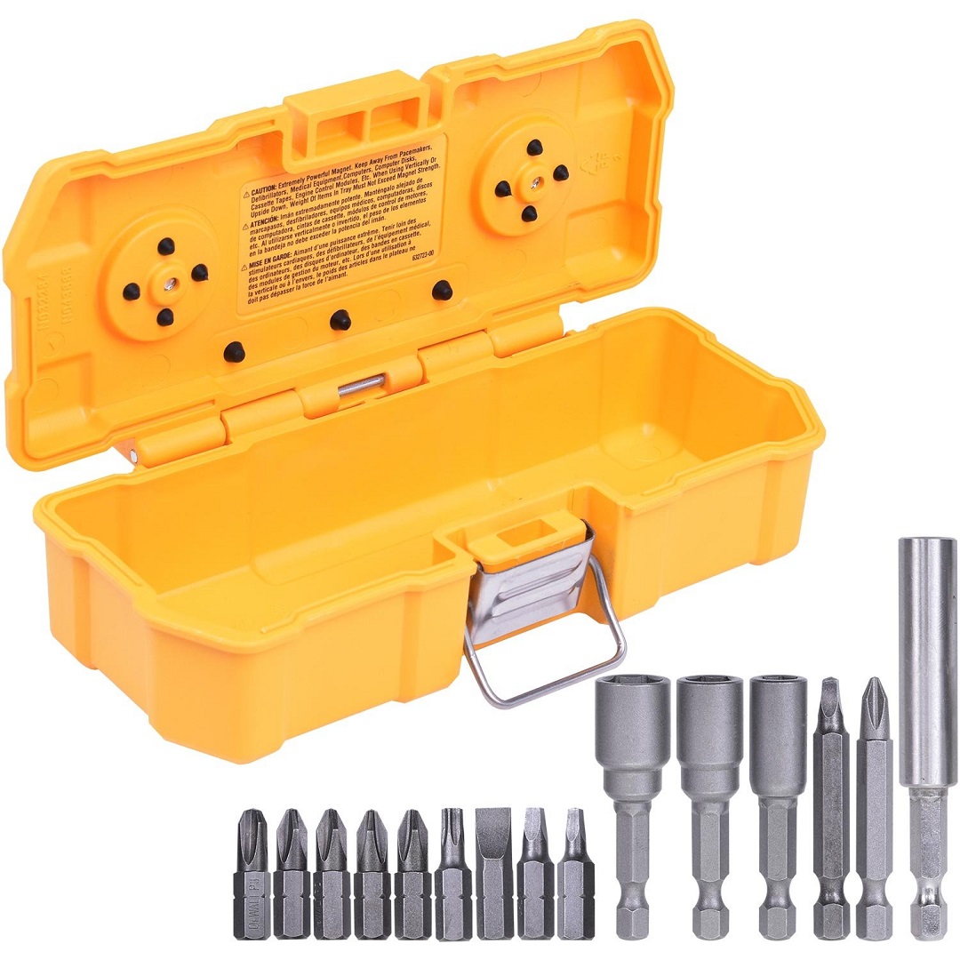 JOGO 15 PONTAS PARA PARAFUSAR ESTOJO MAGNETICO DWMTC15 DEWALT