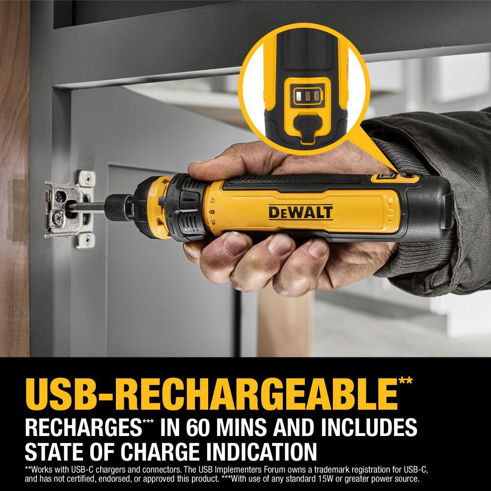 Parafusadeira a Bateria 4V USB-C DeWalt FlexDrive DWHT66719 - Lançamento