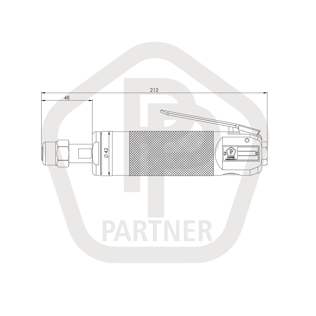 Retífica industrial 16000RPM pneumática